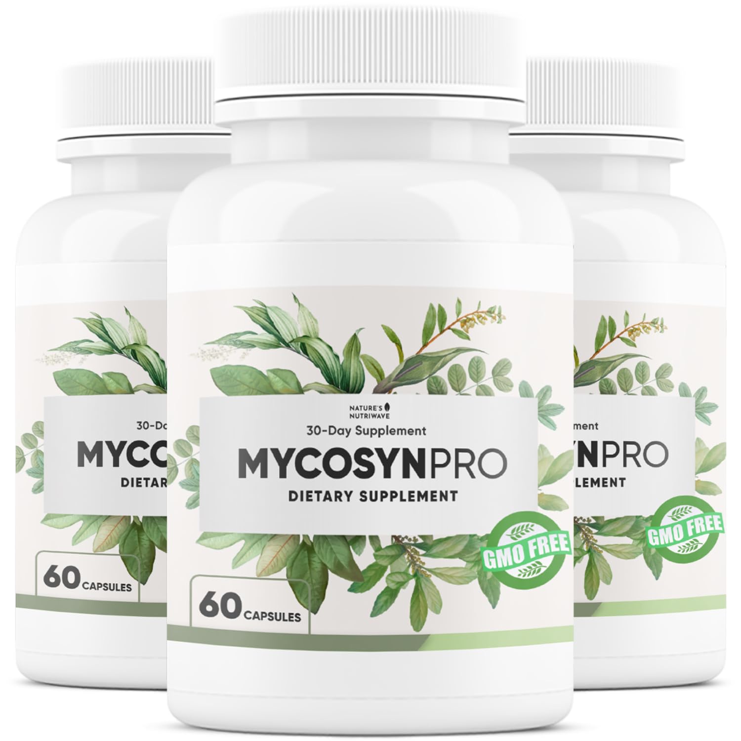 Mycosyn Pro Suplemento Natural Vitamina C Biotina Folato 60 Cápsulas ...