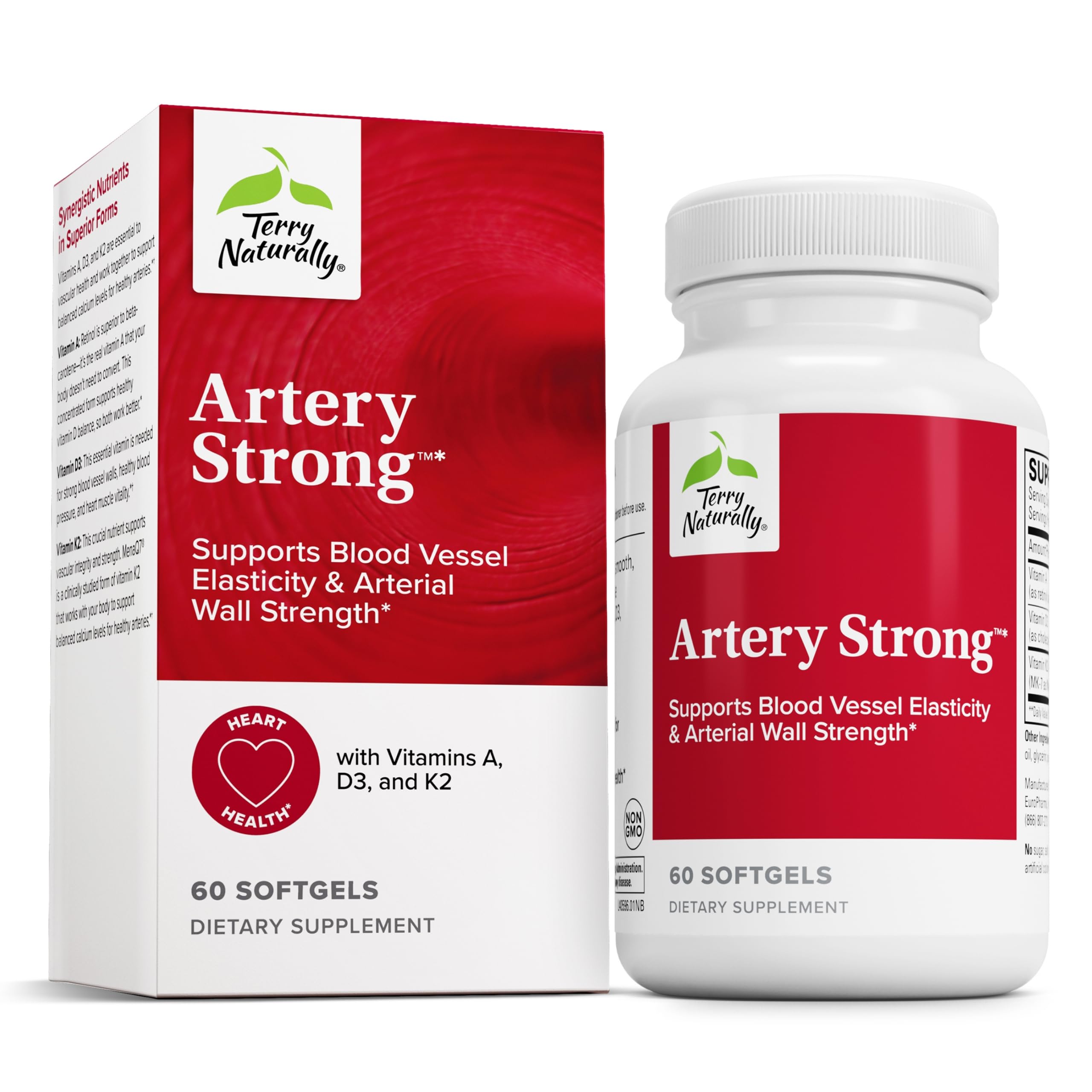 Artery Strong Terry Naturally cápsulas blandas 60 A y D3