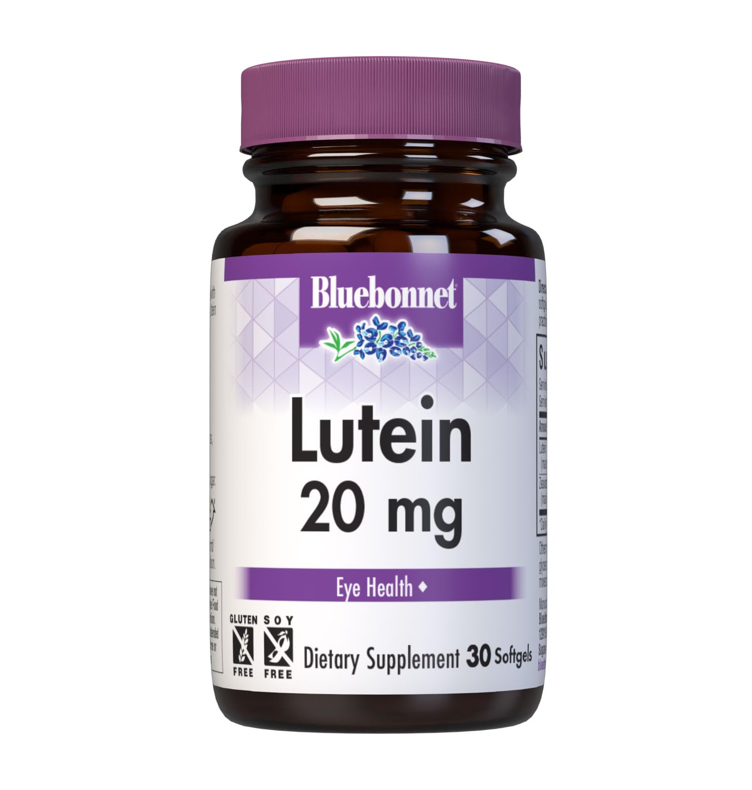 Bluebonnet Luteína 20 mg | Suplemento Salud Ocular 30 Cápsulas