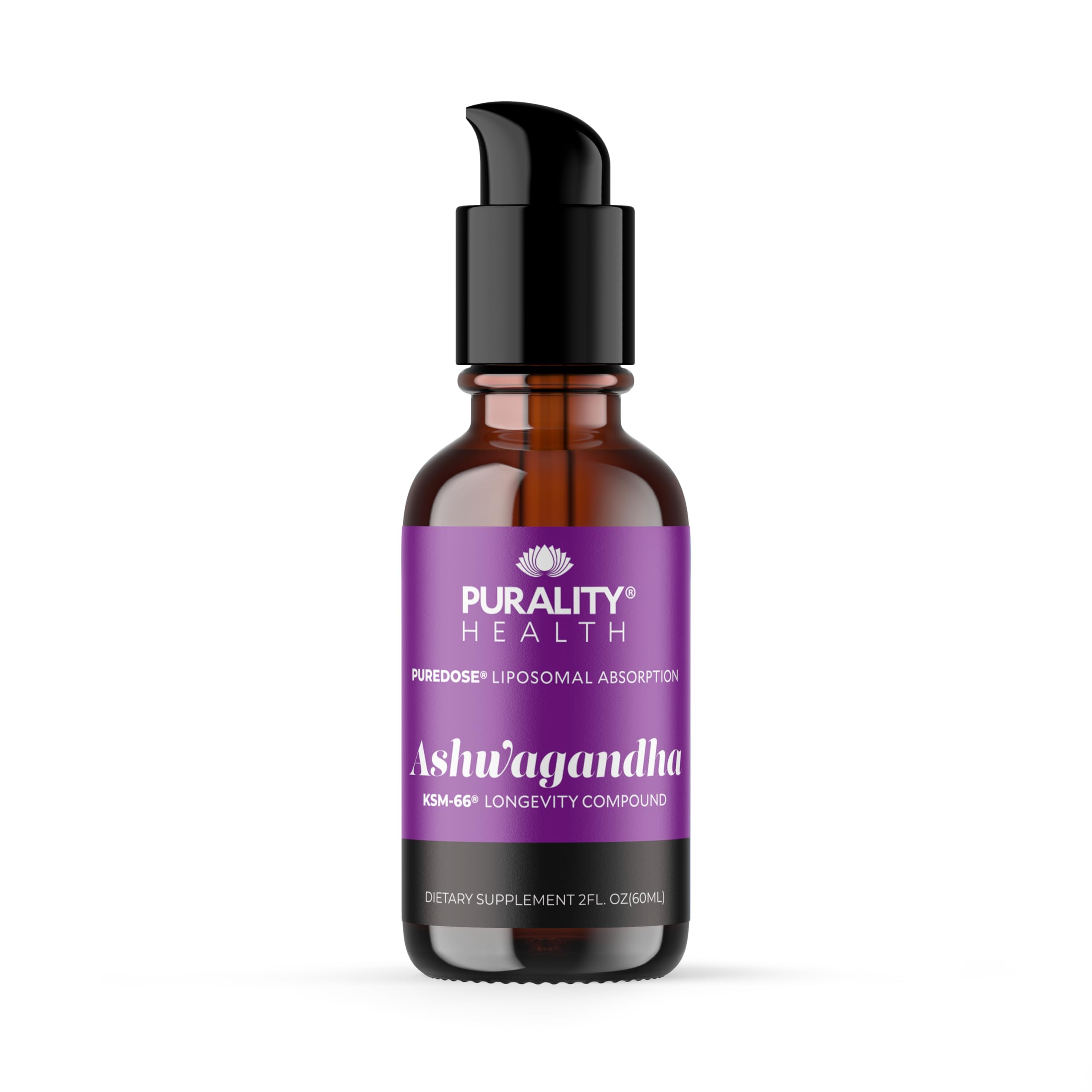 Ashwagandha Líquida Liposomal KSM-66 PURALITY HEALTH 2 fl oz Sabor Chai