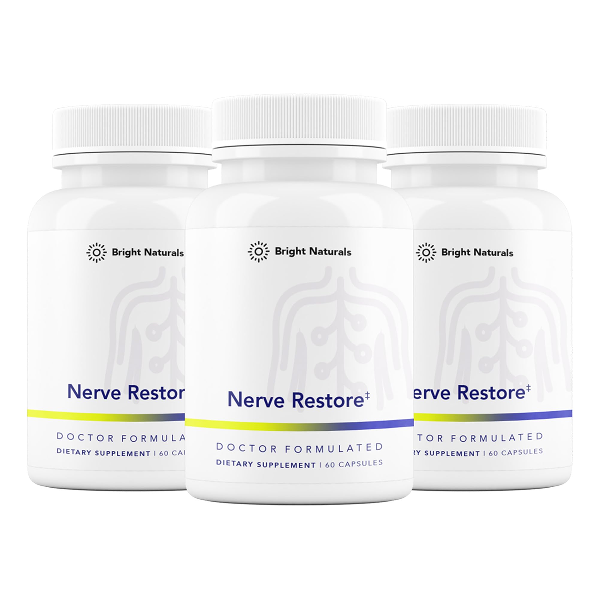 Bright Naturals Nerve Restore - Cápsulas PEA corteza blanca
