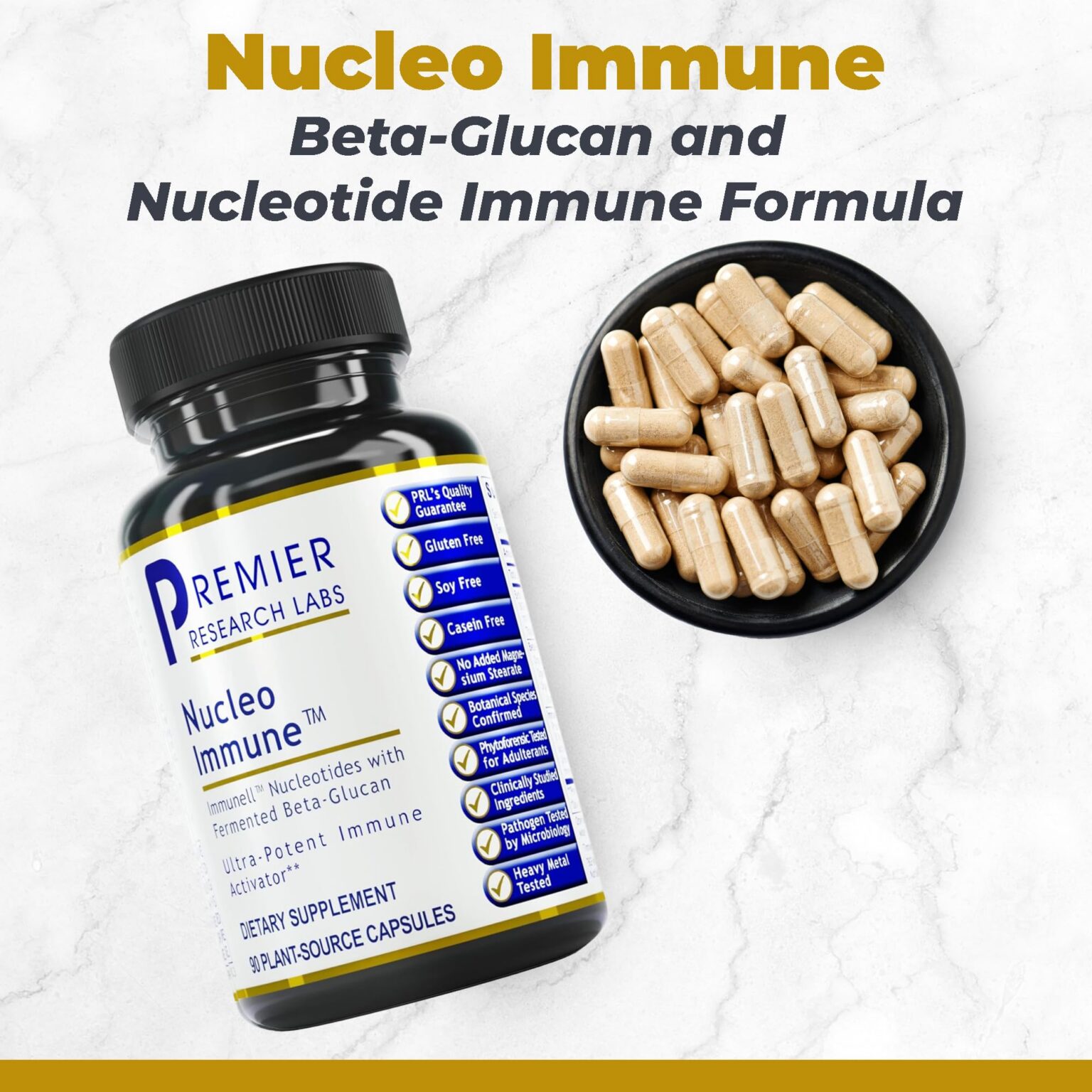 Suplemento Nucleo Immune - Beta Glucano para Soporte Inmunológico ...