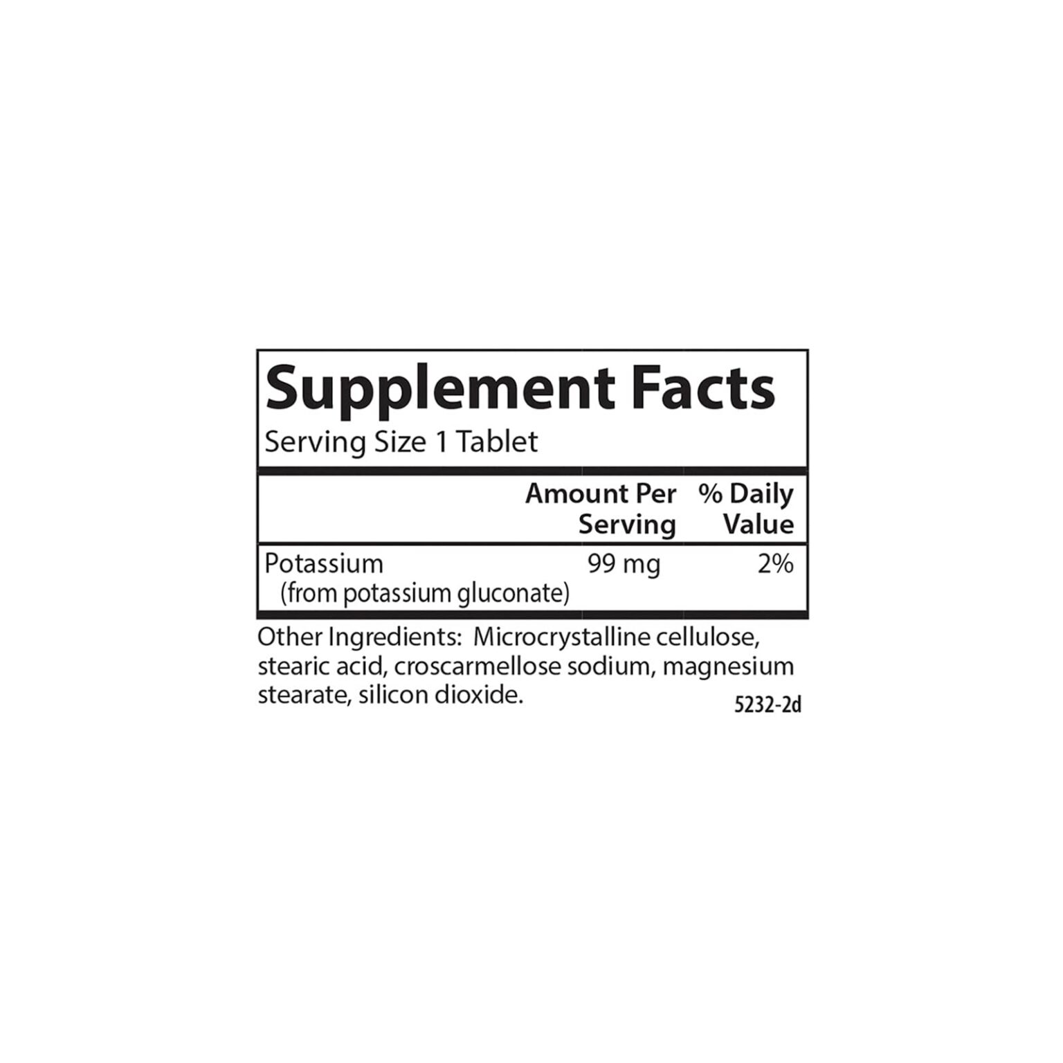 Carlson Potasio 99 mg 250 tabletas suplemento adultos