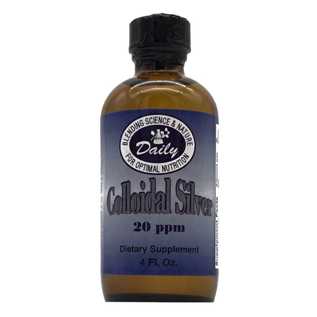 Plata coloidal 20 ppm – grado alimentario 4 fl oz pack