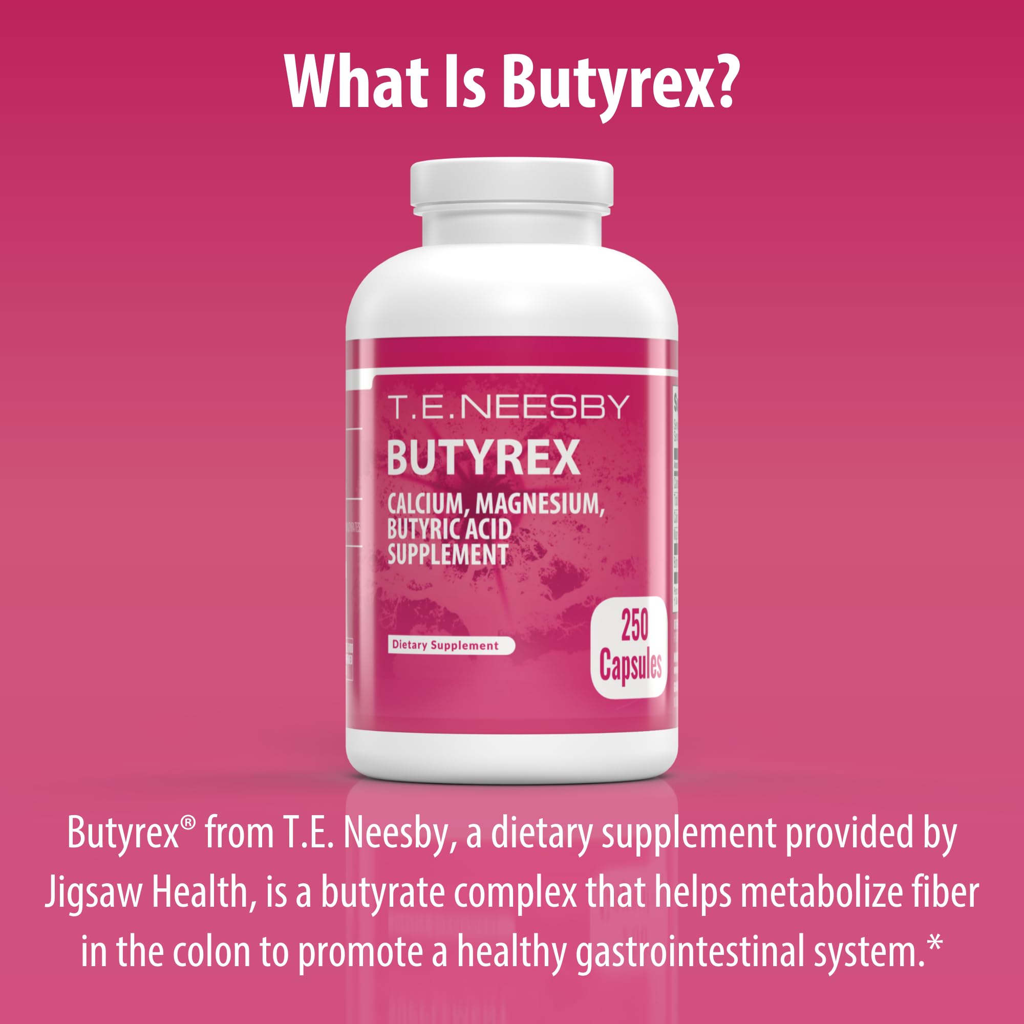 Butyrex de Jigsaw Health | Suplemento dietético de butirato 250 cápsulas