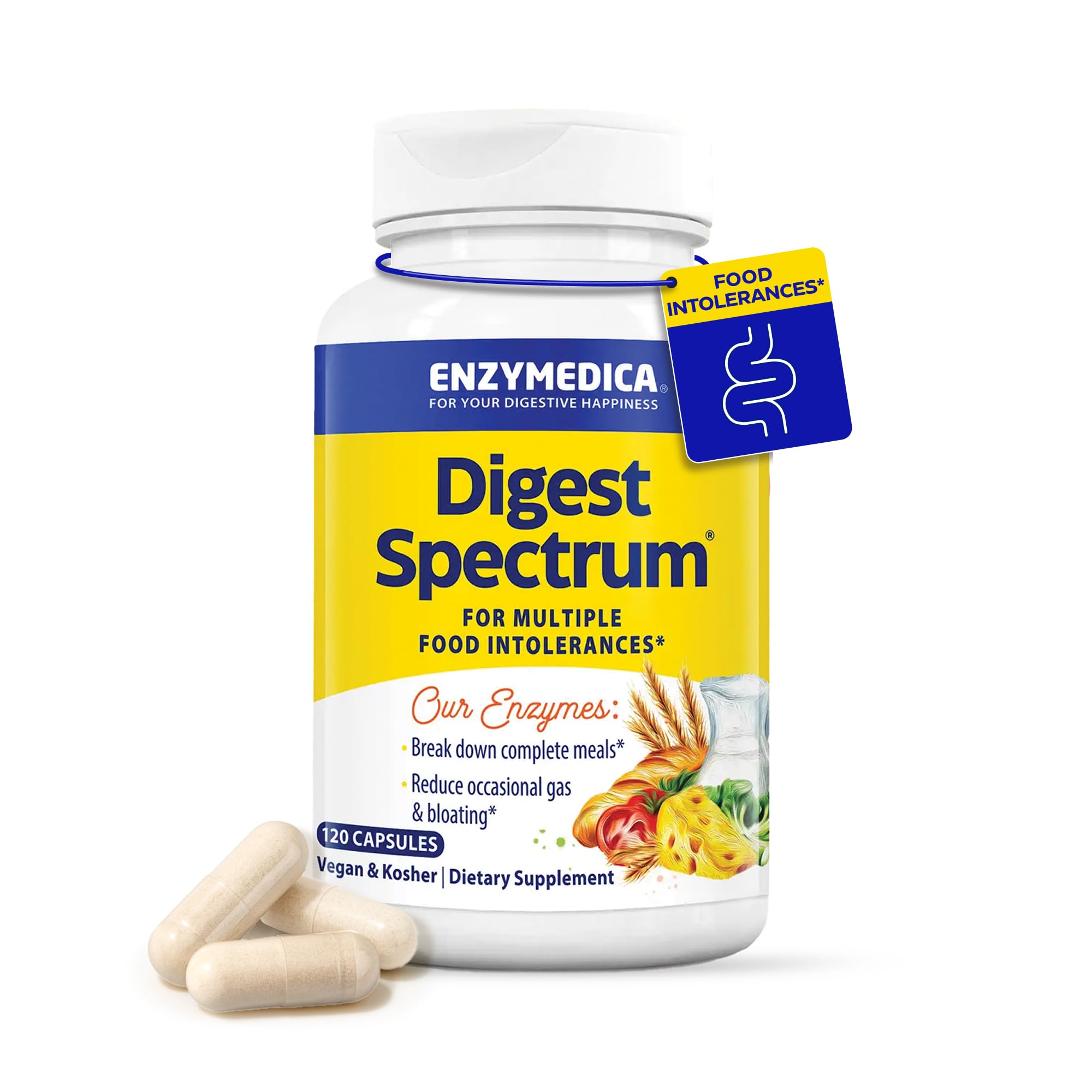 Digest Spectrum Enzimas Digestivas | 120 cápsulas | Enzymedica