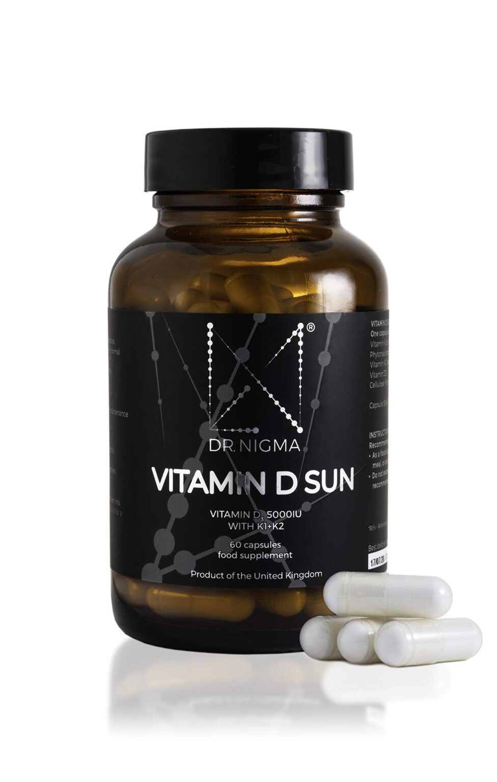 DR. NIGMA Vitamin D Sun cápsulas 5000 UI D3 para uso diario