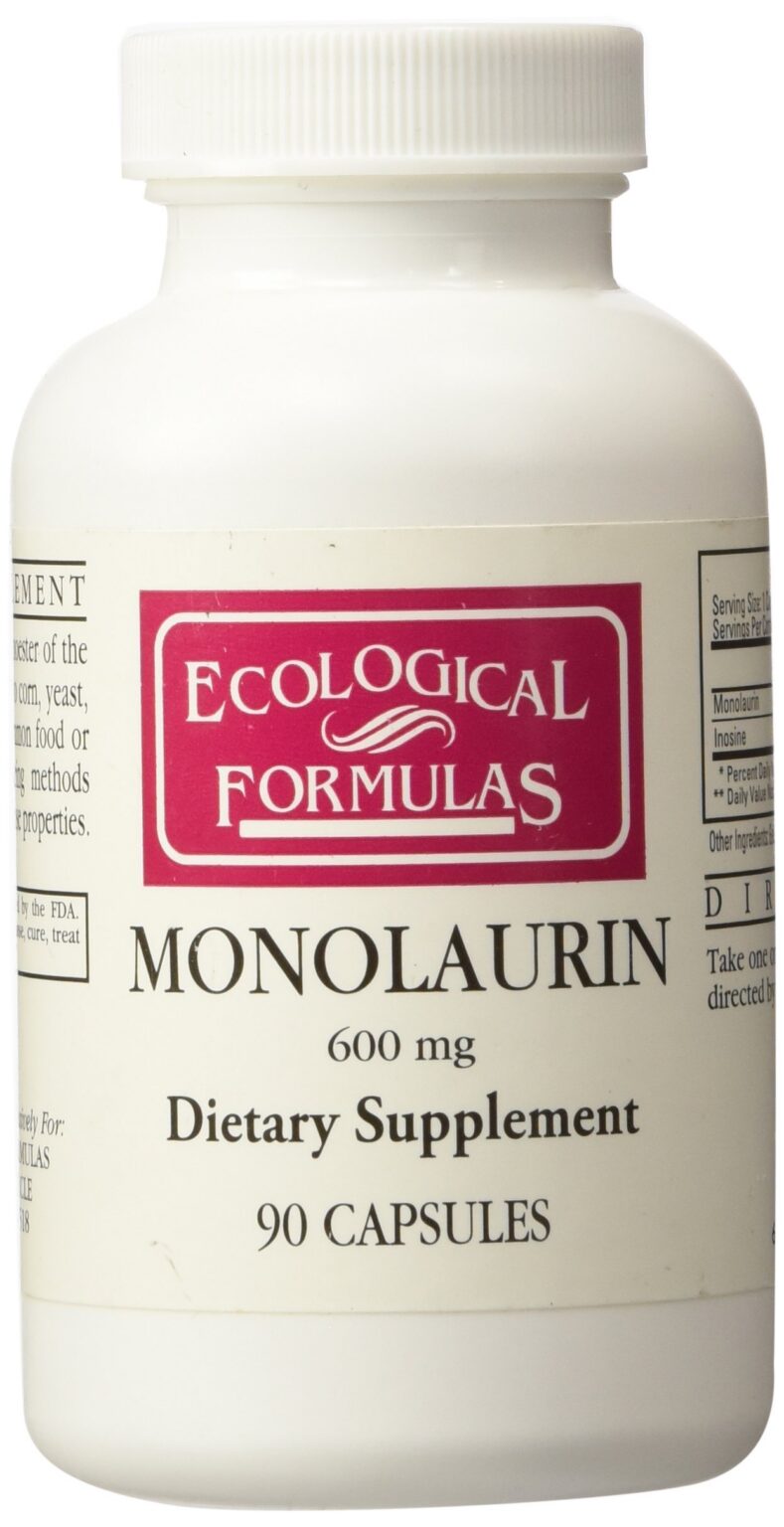 Ecological Formulas Monolaurin 600 mg 90 cápsulas suplemento cosmético