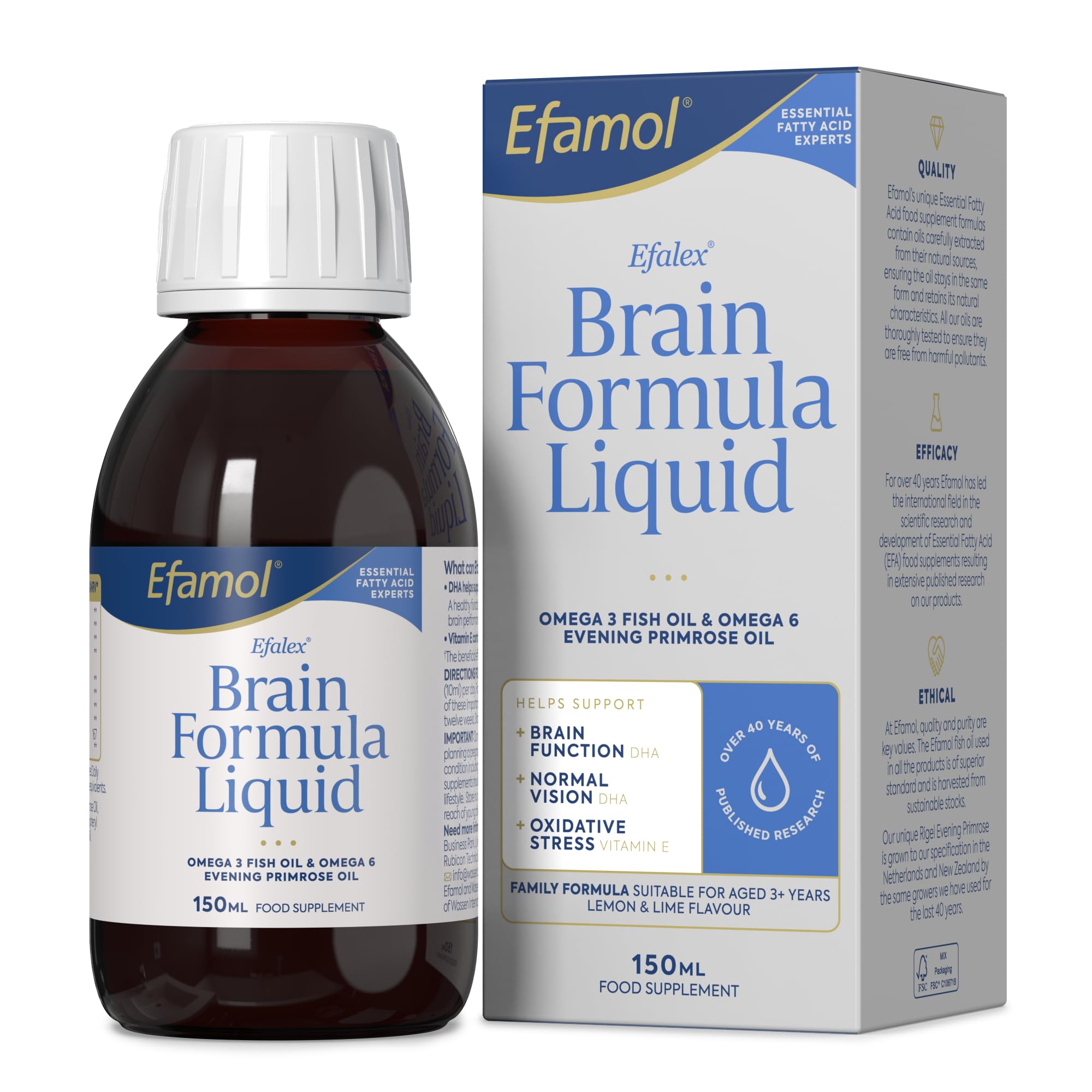 Efamol Efalex Brain Formula Liquid 150ml Omega-3/6