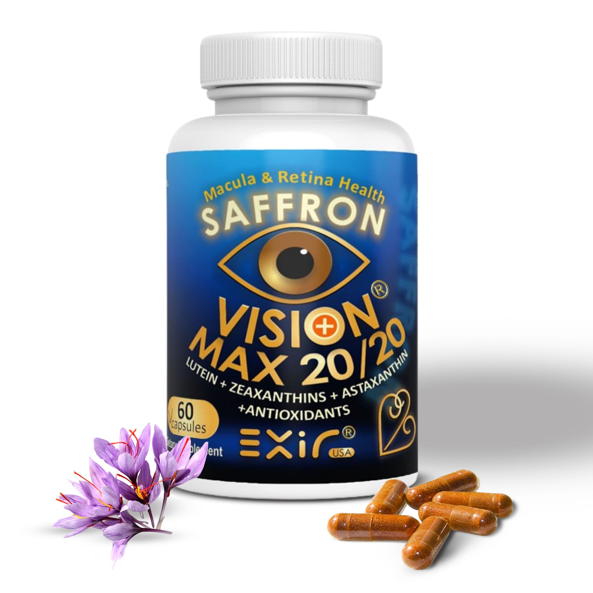 EXIR Eye Supplement Luteína Astaxantina Zeaxantina 60 cápsulas