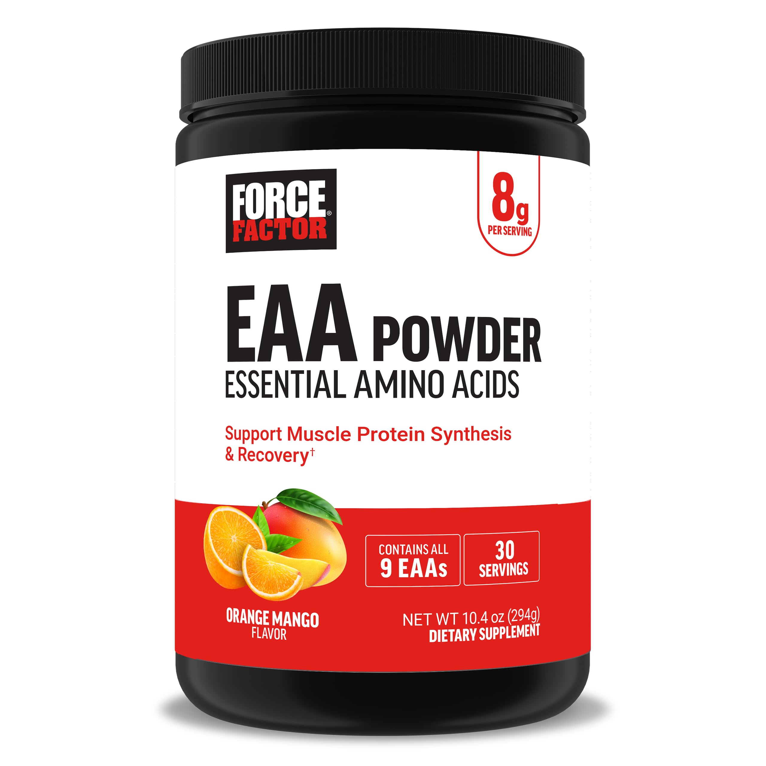 Force Factor EAA polvo sabor naranja mango, 30 porciones