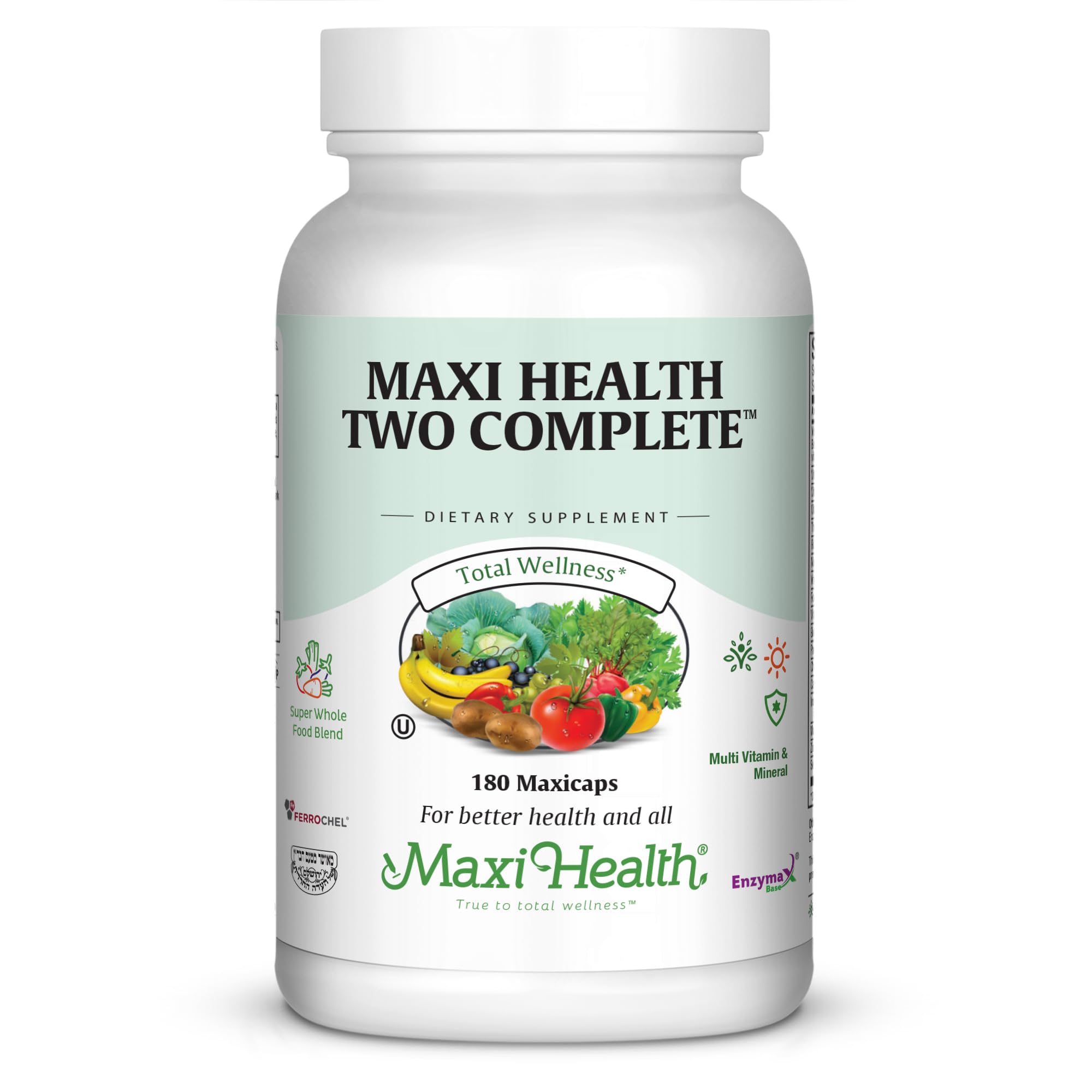 Maxi Health Two Complete - Multivitaminas | 180 Cápsulas