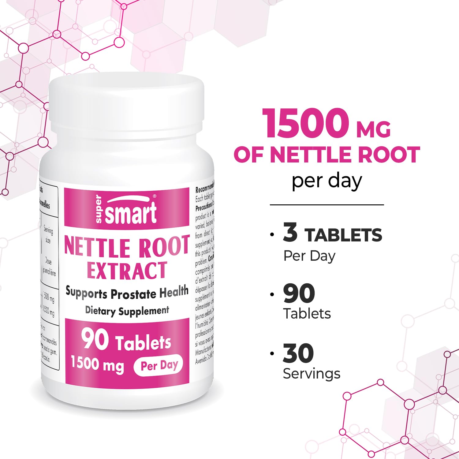 Extracto Raíz de Ortiga Supersmart 1500mg | Salud Próstata Urinaria
