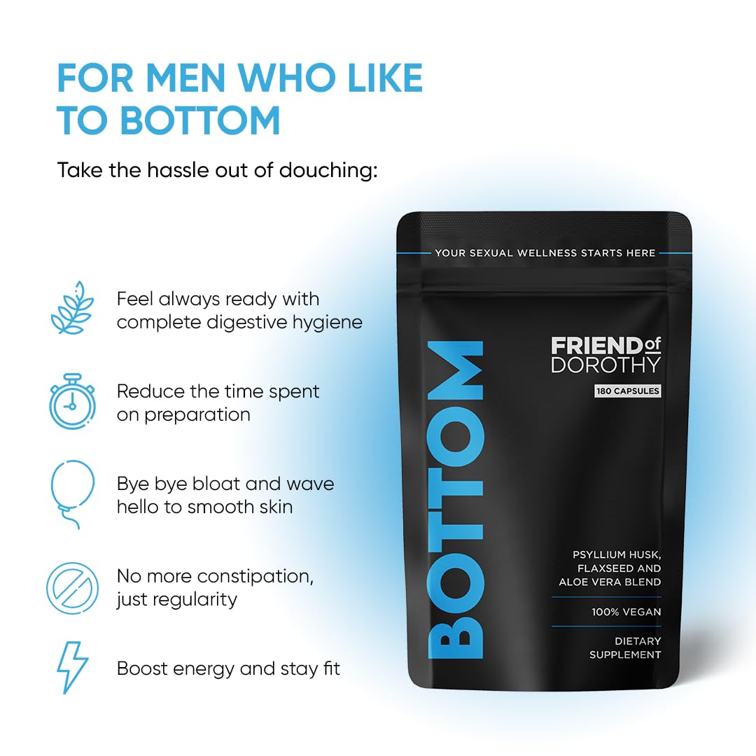BOTTOM Friend of Dorothy | Suplemento de fibra para hombres | 120 ...