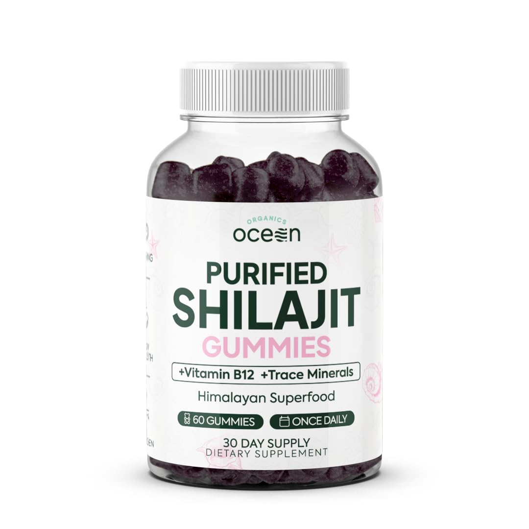 Gomitas Shilajit Orgánicas Organics Ocean con Vit B12 y Minerales