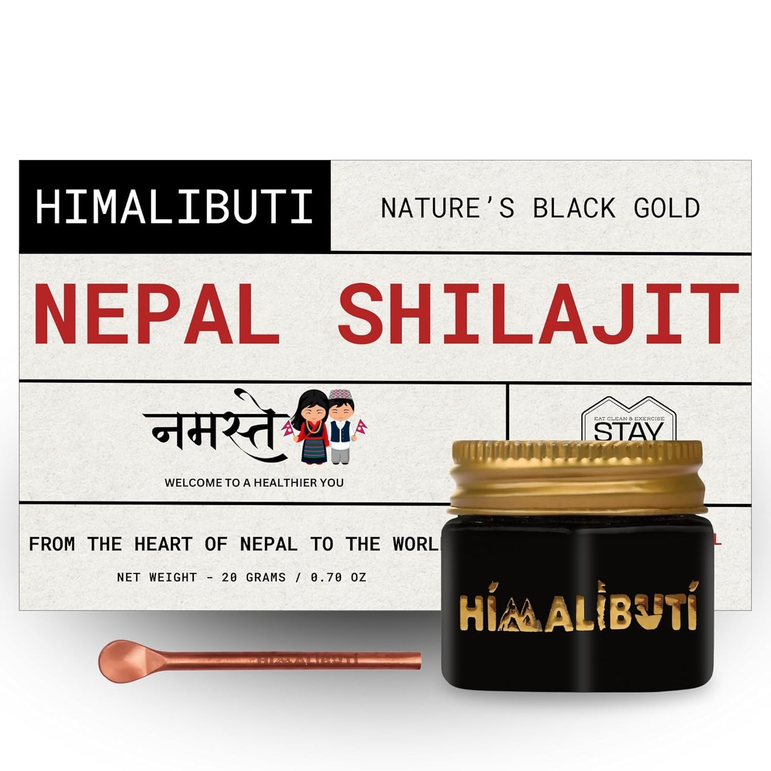 HIMALI BUTI Shilajit Nepal Orgánico 20g Resina Pura Himalaya
