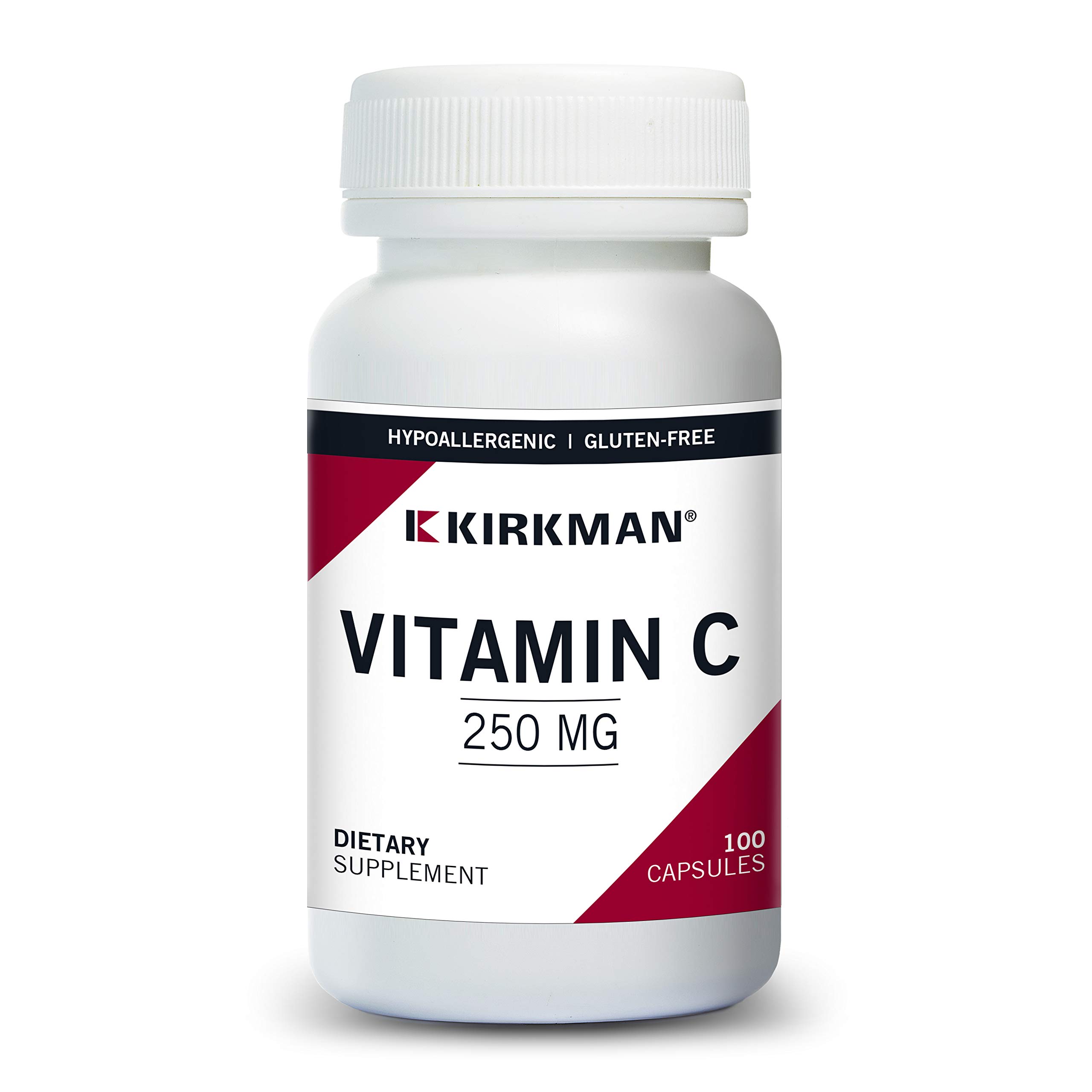 Kirkman Vitamina C 250 mg Suplemento Antioxidante 100 Cápsulas