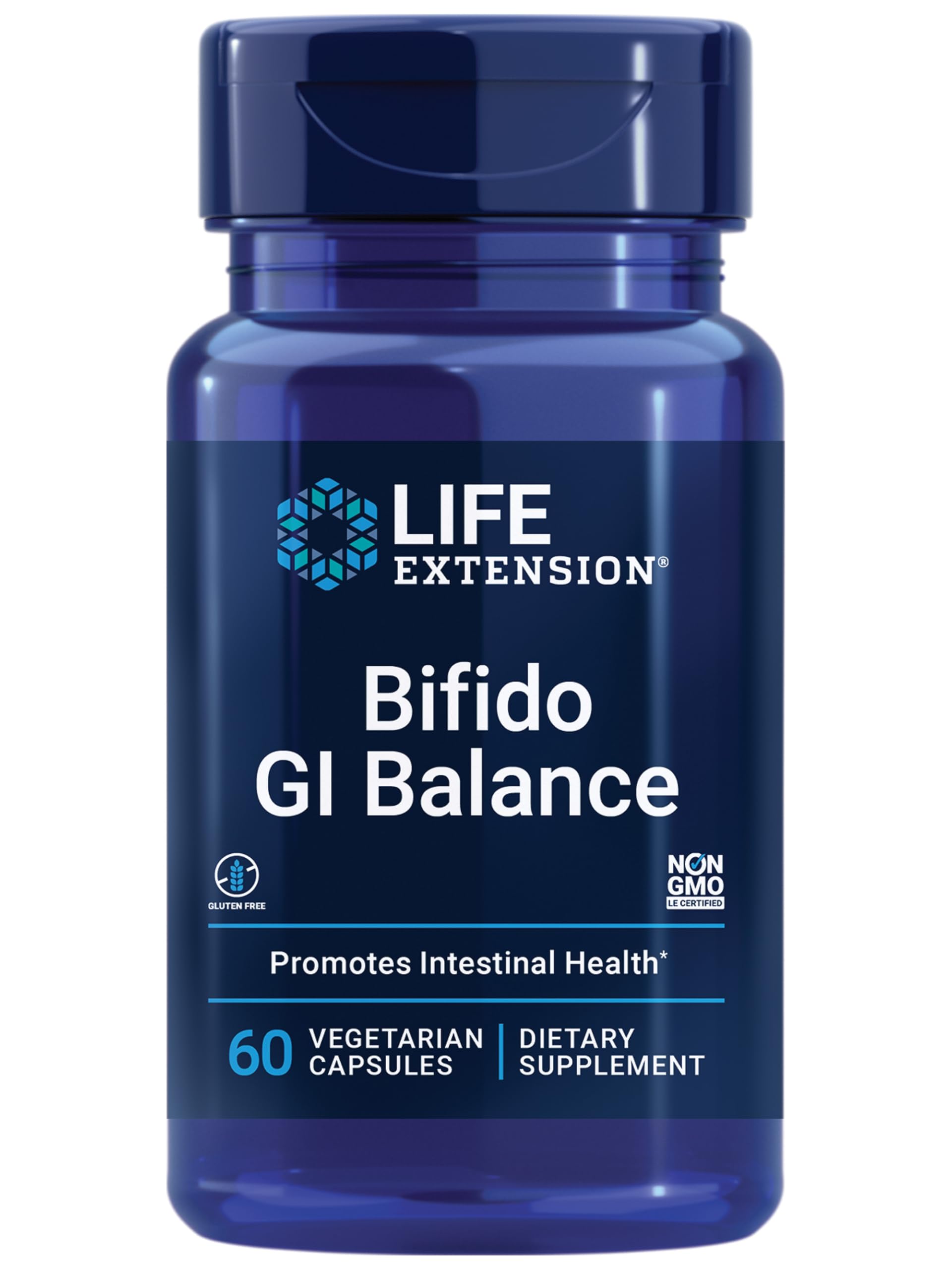 Life Extension Bifido GI Balance probióticos 2B UFC 60 cápsulas