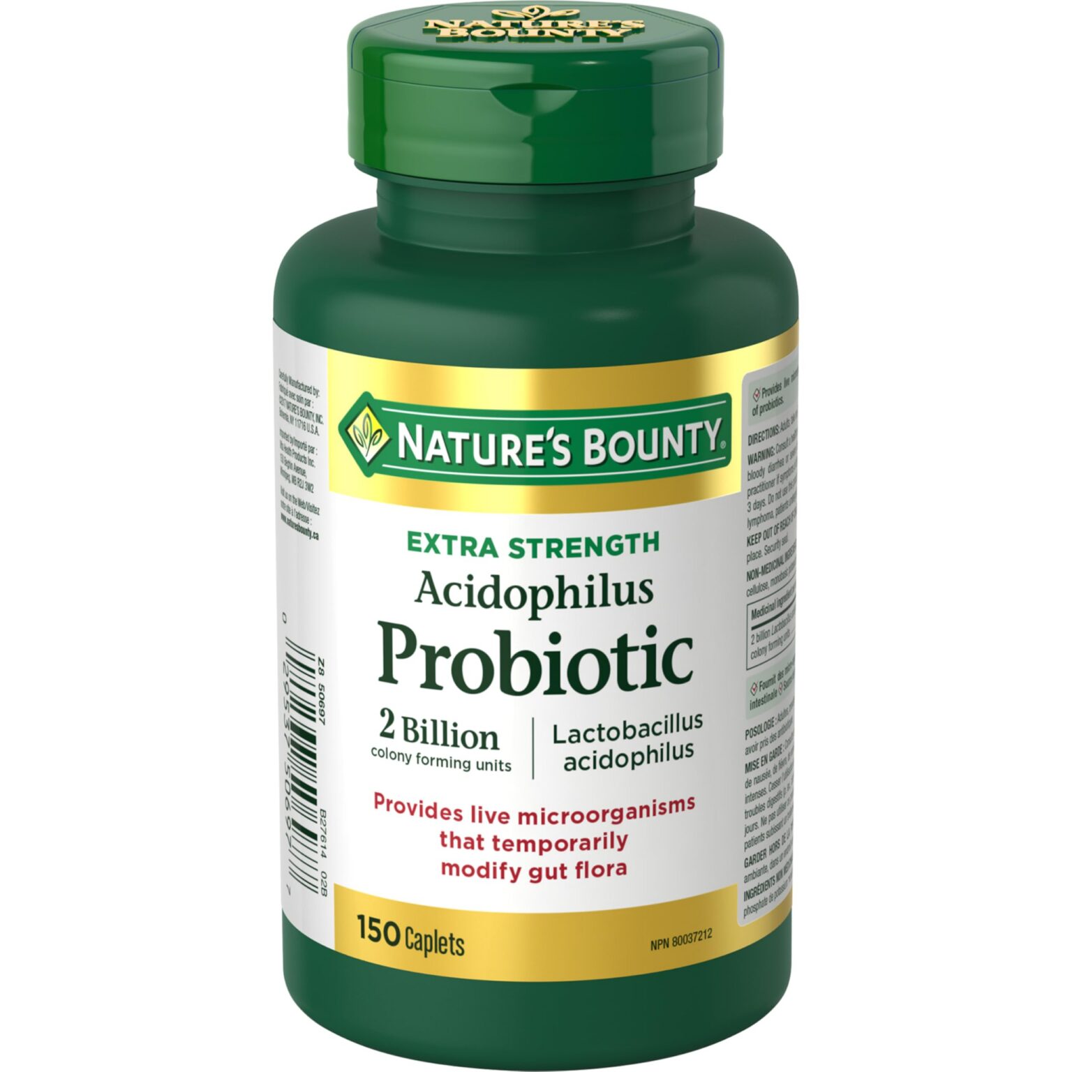 Nature's Bounty Probiótico Ácido Láctico 2 Mil Millones 150 Tabletas