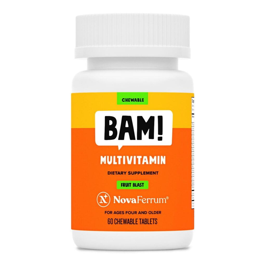 NovaFerrum BAM multivitamínico masticable 60 tabletas