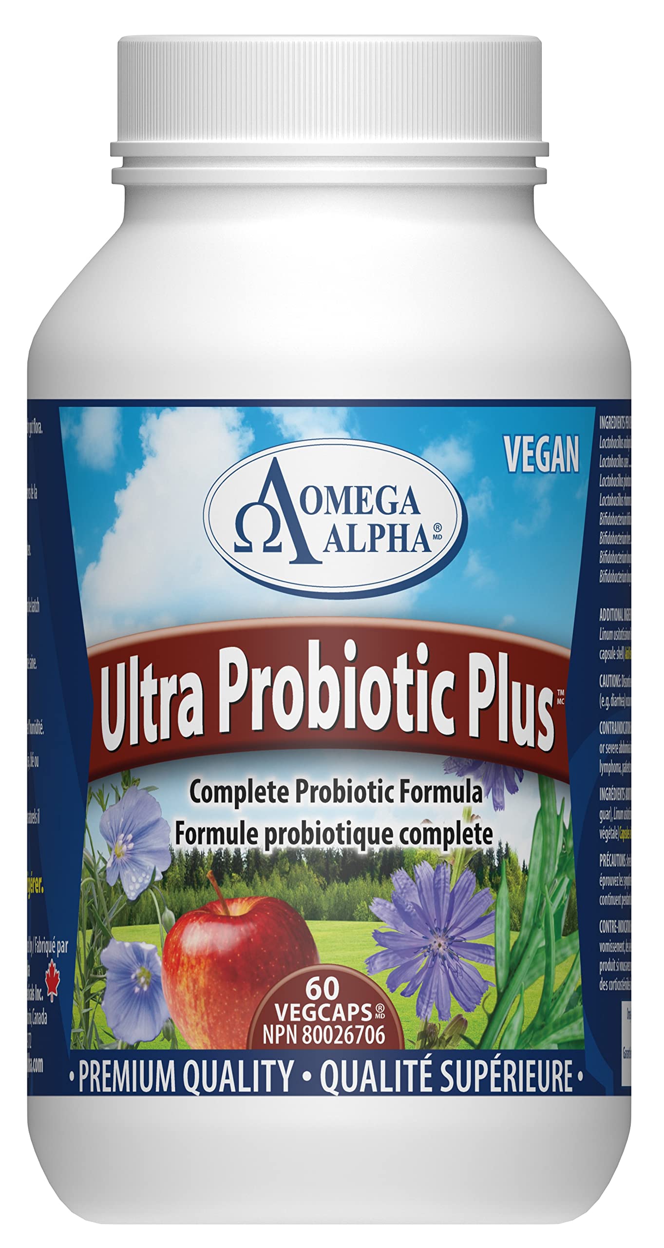 Omega Alpha Ultra Probiotic Plus 60 Cápsulas | Apoyo Digestivo