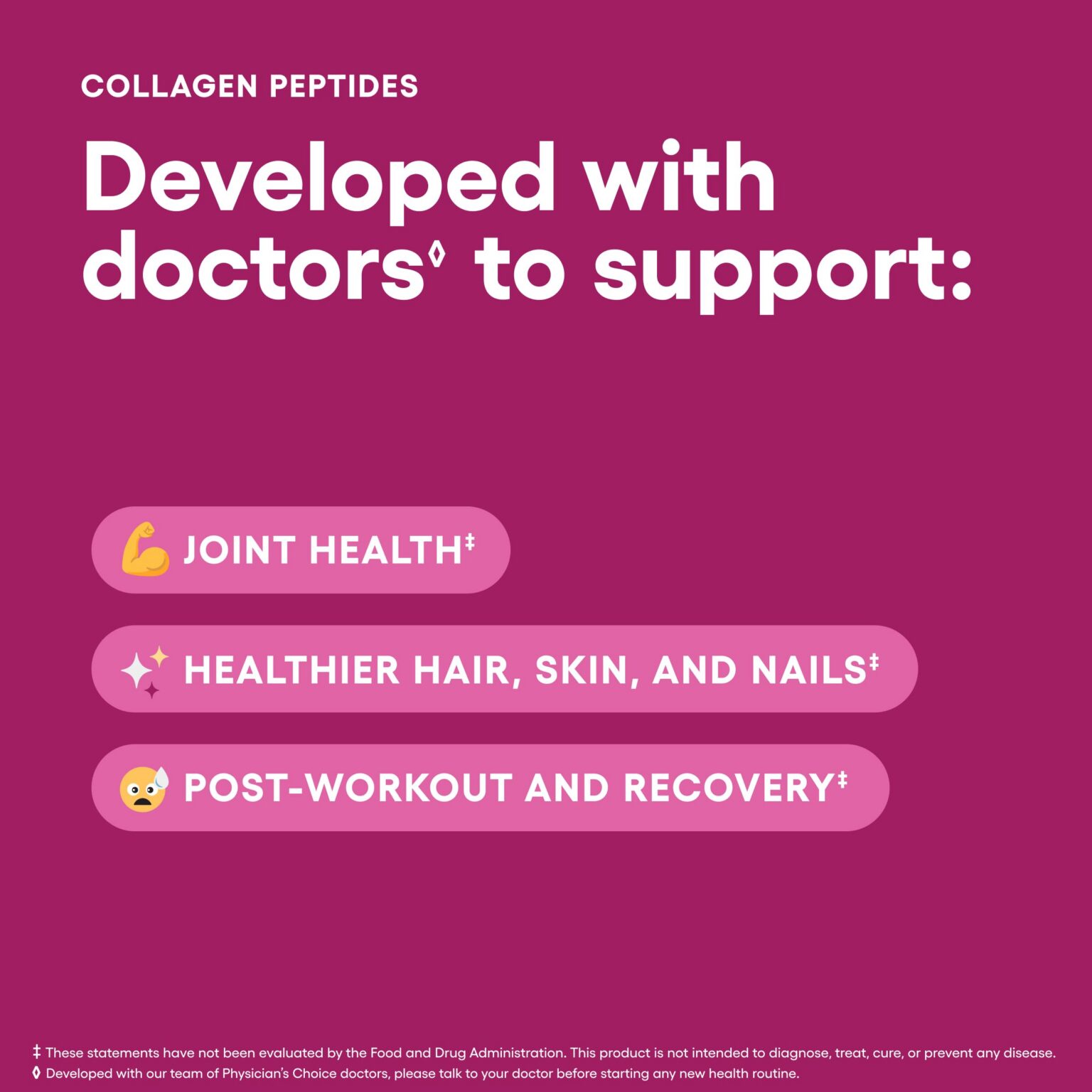 Physician's CHOICE Collagen Peptides polvo 8.67 oz sin-ogm