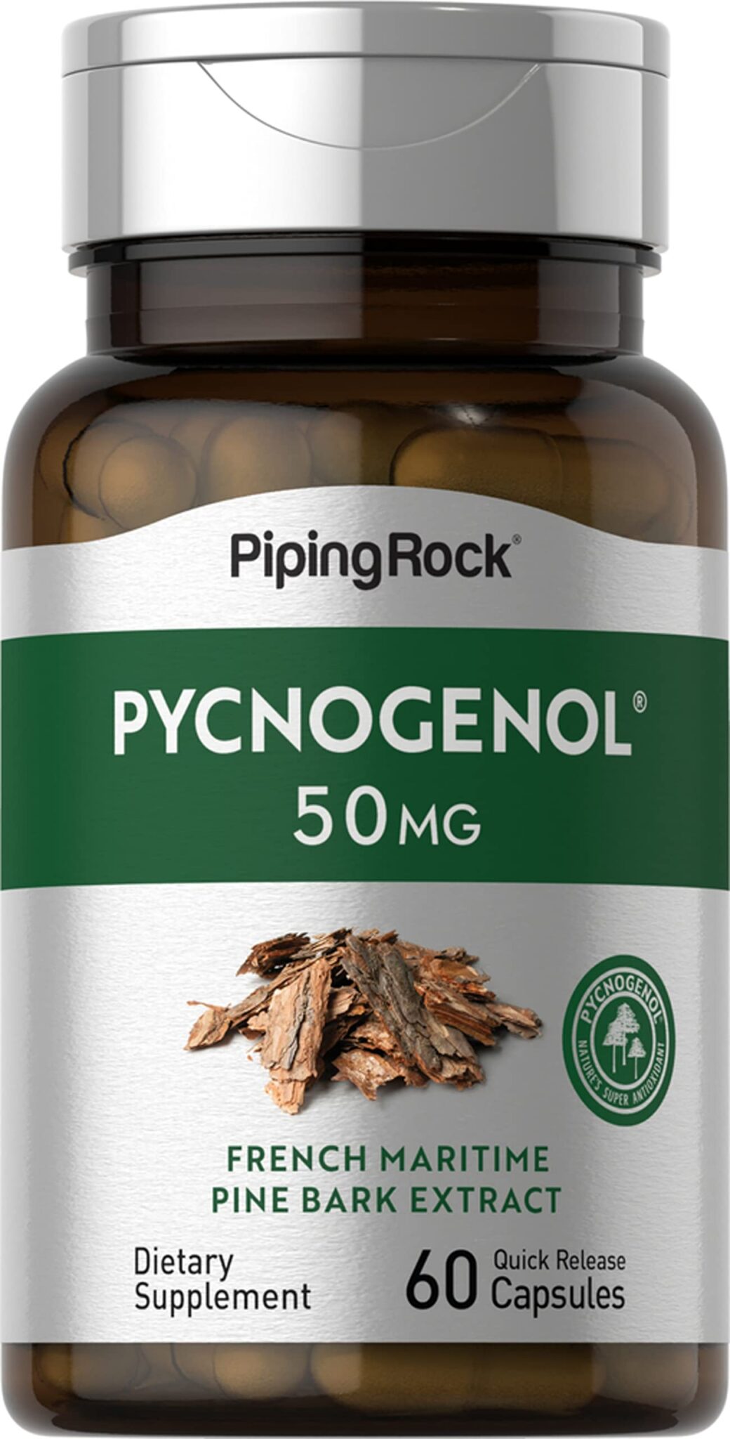 Pycnogenol 50 mg, cápsulas, pino marítimo francés extracto