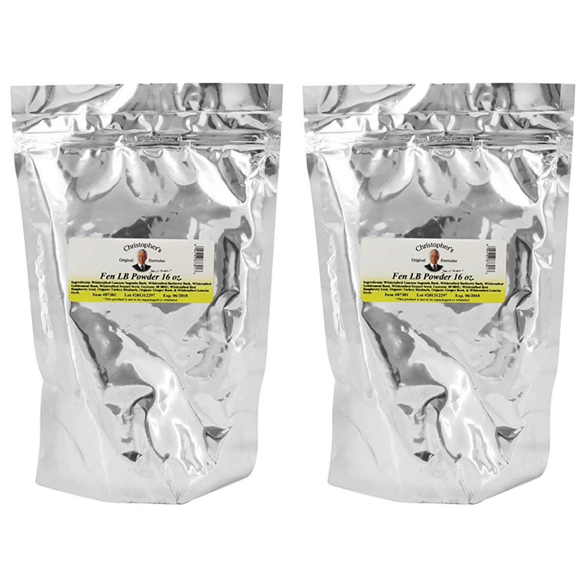 Christopher´s Fen LB polvo limpiador colon natural pack 2 x 16 oz