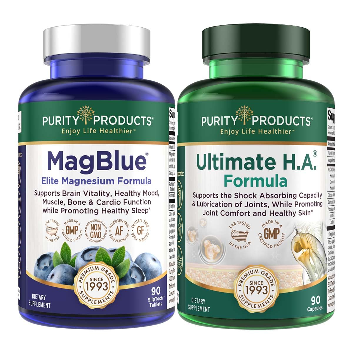 Purity MagBlue Ultimate H.A. magnesio y colágeno tabletas