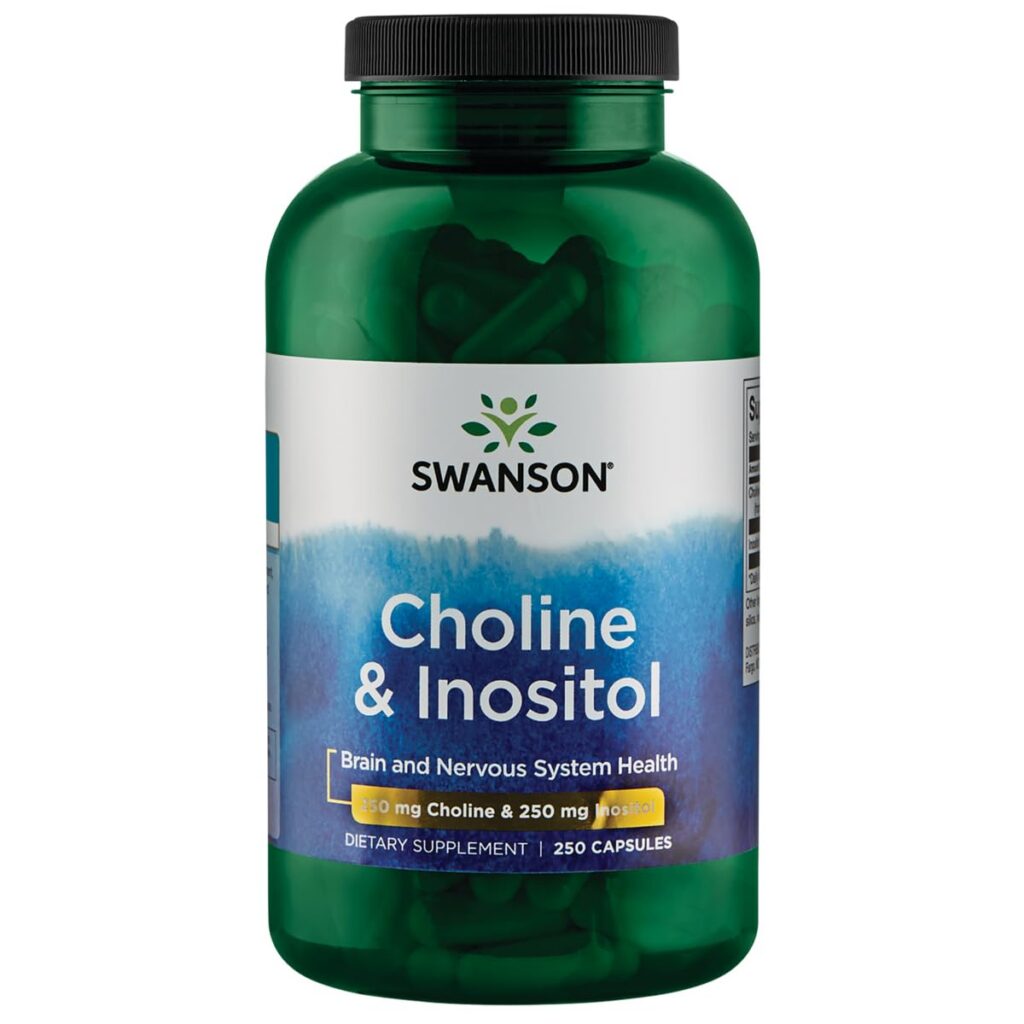 Swanson Colina & Inositol 250 mg cápsulas | suplemento diario