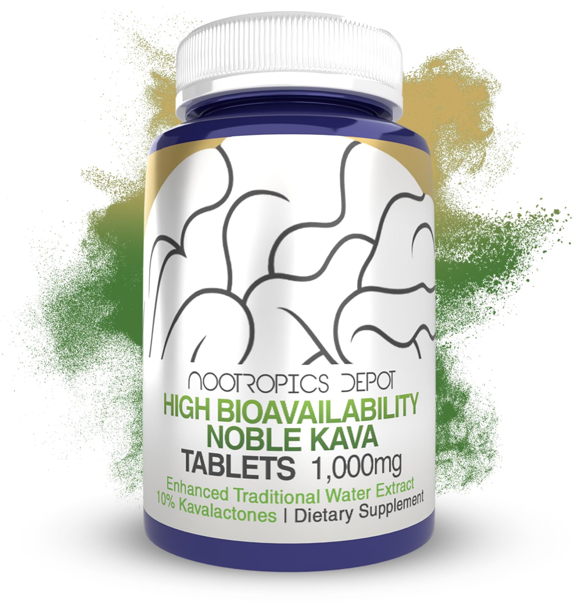 Kava Noble 1000mg 30 tabletas Nootropics Depot | Extracto tradicional ...