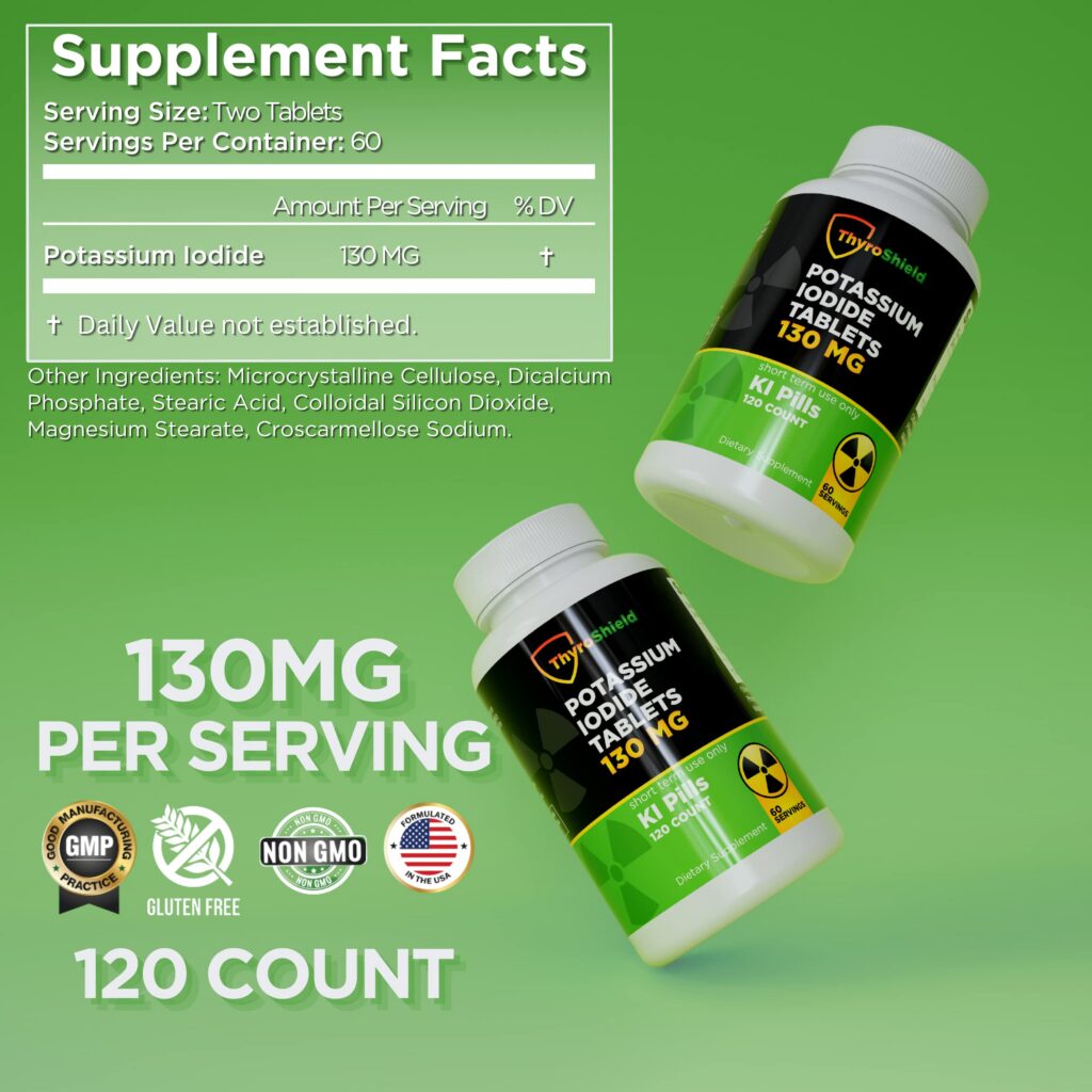 yoduro de potassium? 130 mg 120 tabletas ThyroShield