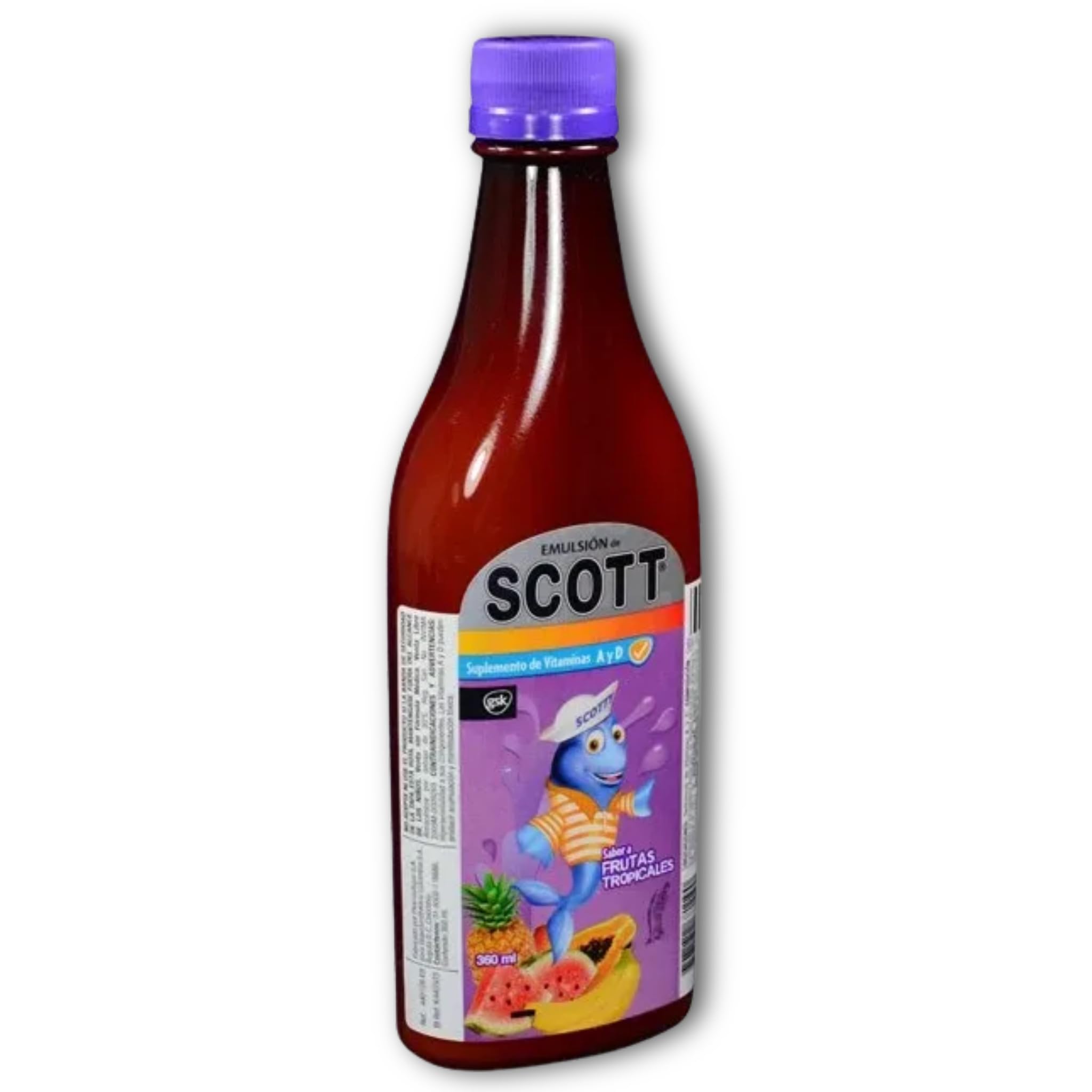 YAHVE Emulsión Scott Sabor Frutas Tropicales 360 ml
