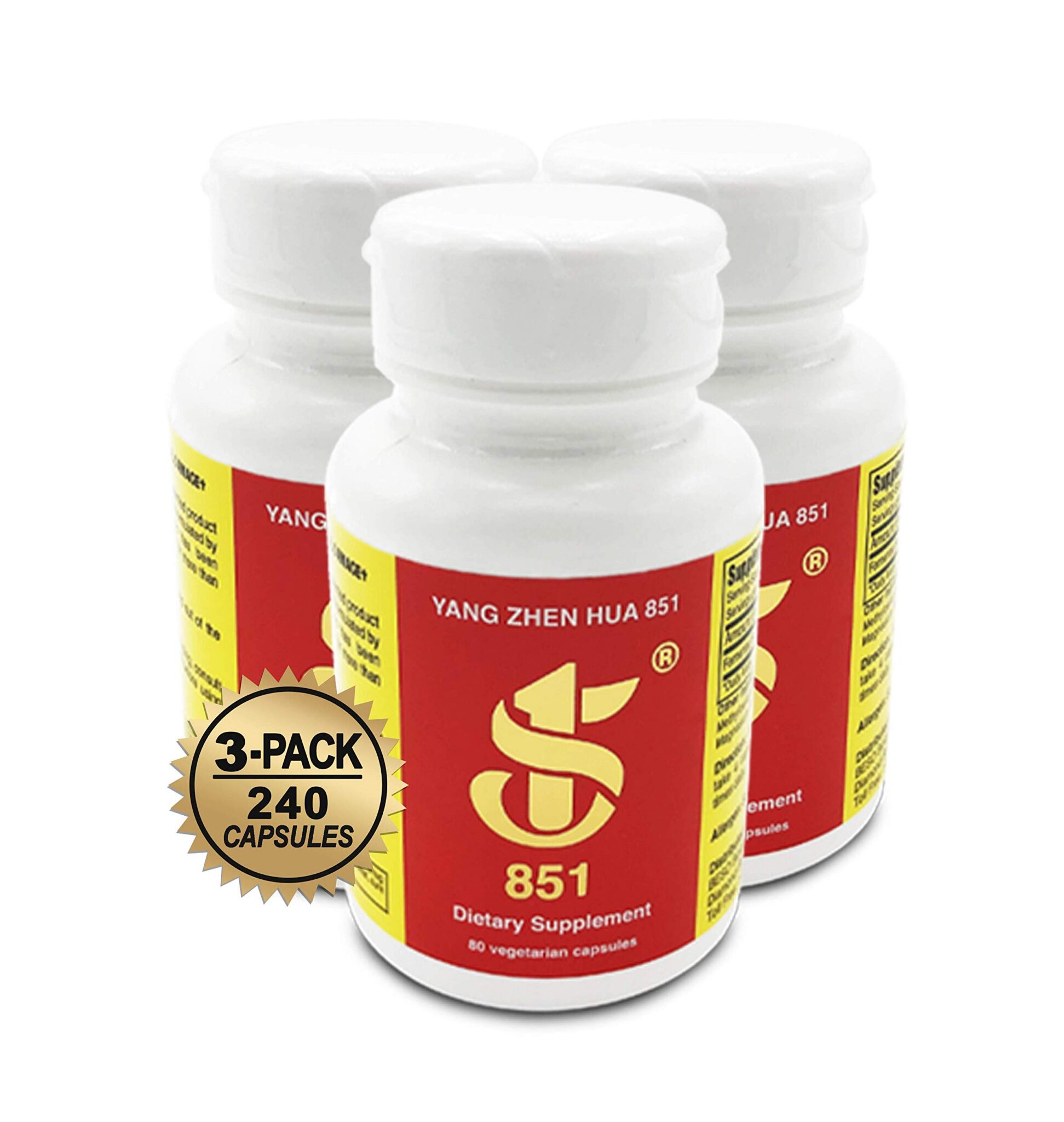 Yang Zhen 851 soja fermentada orgánica USDA 240 cápsulas